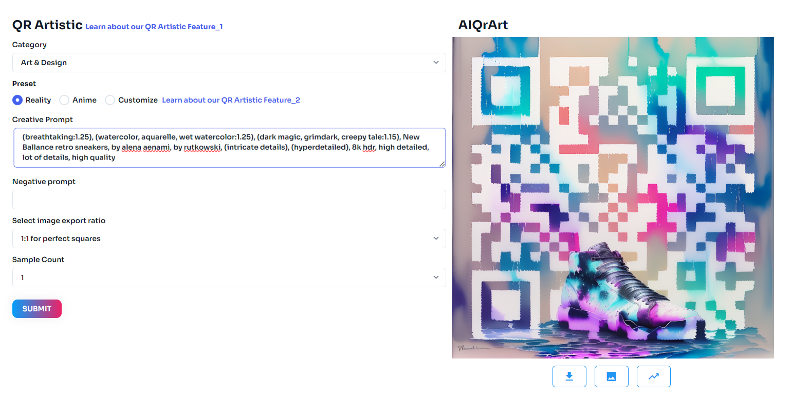 AIQrArt - AI Tools Up