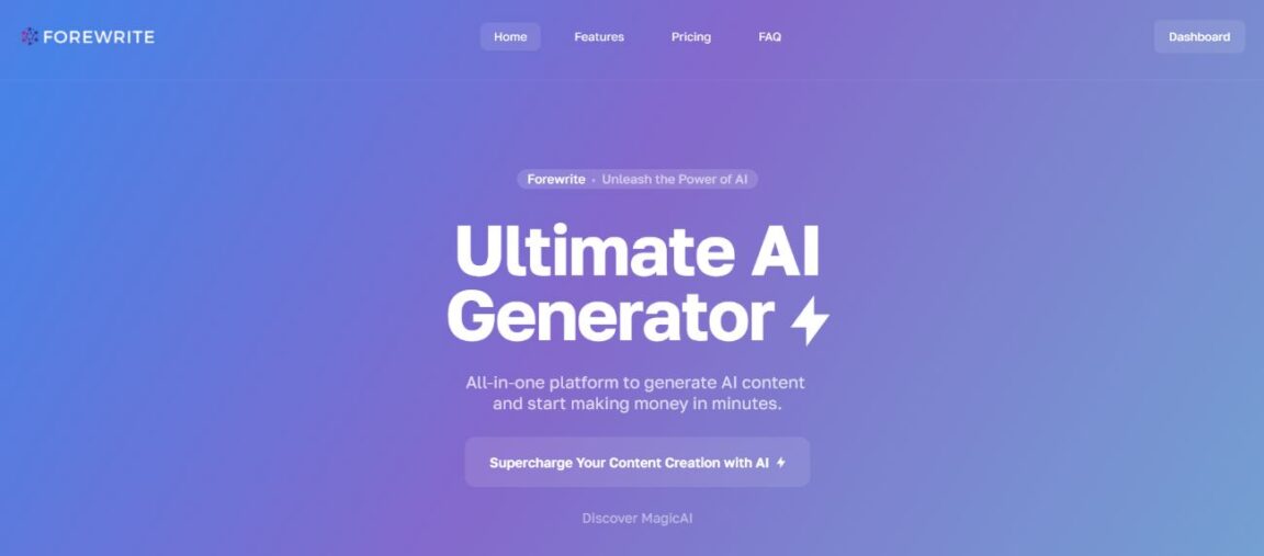 Forewrite AI Copywriting & Content Writing Tool - AI Tools Up