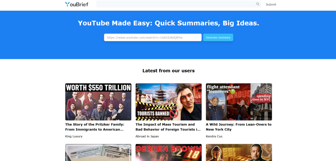 YouBrief Pricing, Reviews, Alternatives, AI Video - AI Tools Up