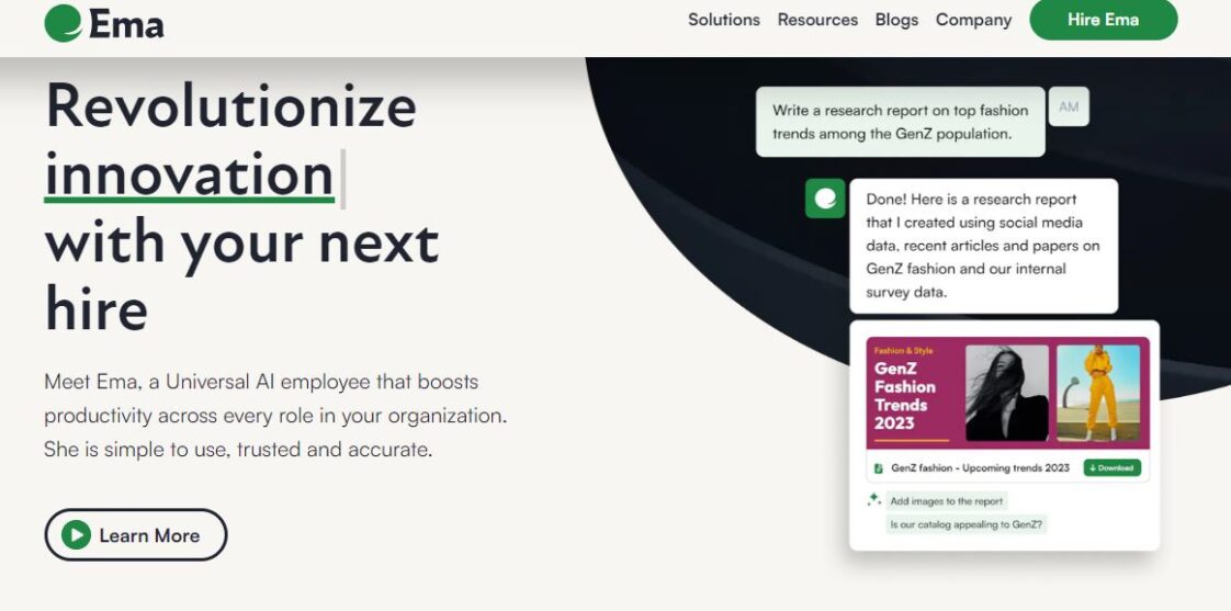 Ema - Universal AI Employee - AI Tools Up
