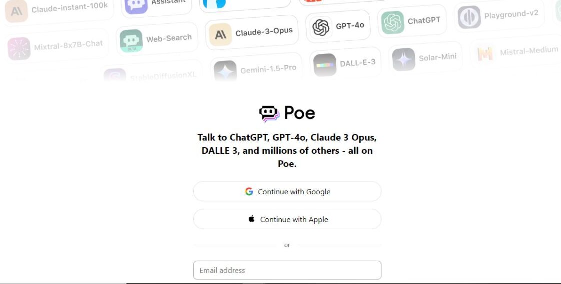 Poe: Chat with Multiple Alternative AIs Simultaneously - AI Tools Up