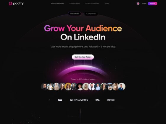 Podify, AI LinkedIn tool - AI Tools Up